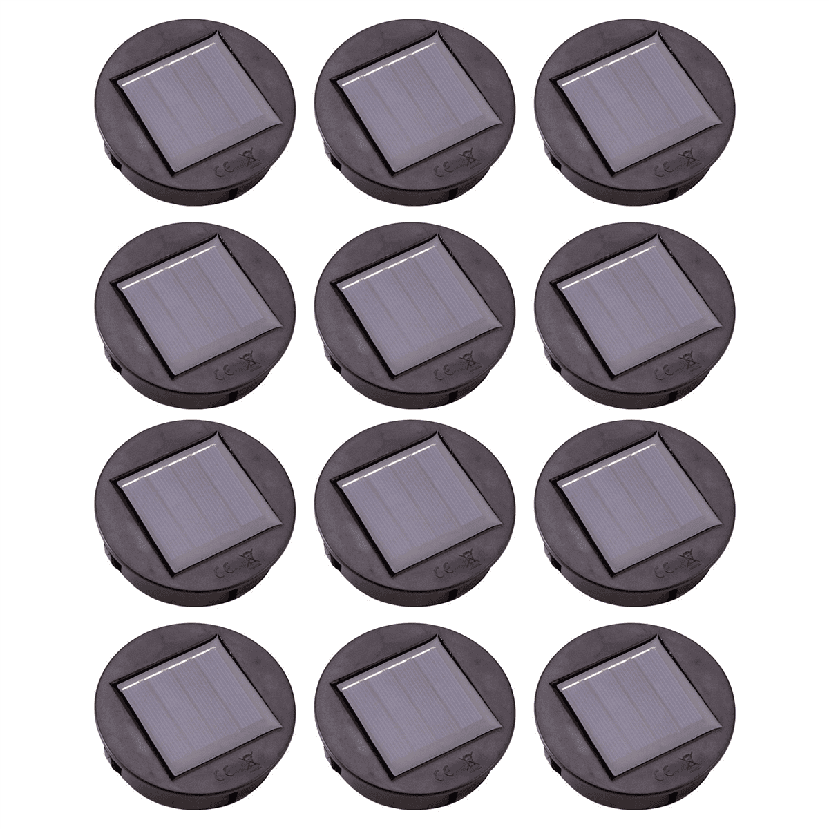 12Pc Smart Garden Solar Powered Replacement Round LED Light Box Solar ...
