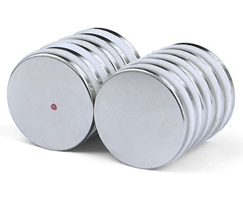 12Pc Super Strong Neodymium Magnet 1.26" x 1/8" NdFeB Discs, The World ...