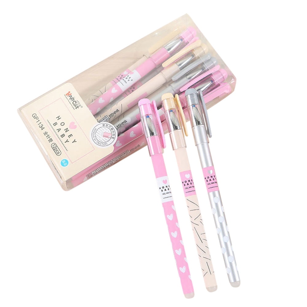 12Pcs 0.38mm Erasable Pen Blue Ink Ballpoint Pen Writing Stationery 24ML - Walmart.com