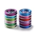 12Pcs 12 Colors 3-Ply Round Metallic Cord for Jewelry Making Mixed ...