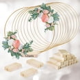 12Pcs 12 Inch Floral Hoop Centerpiece with Stand for Table, Metal ...