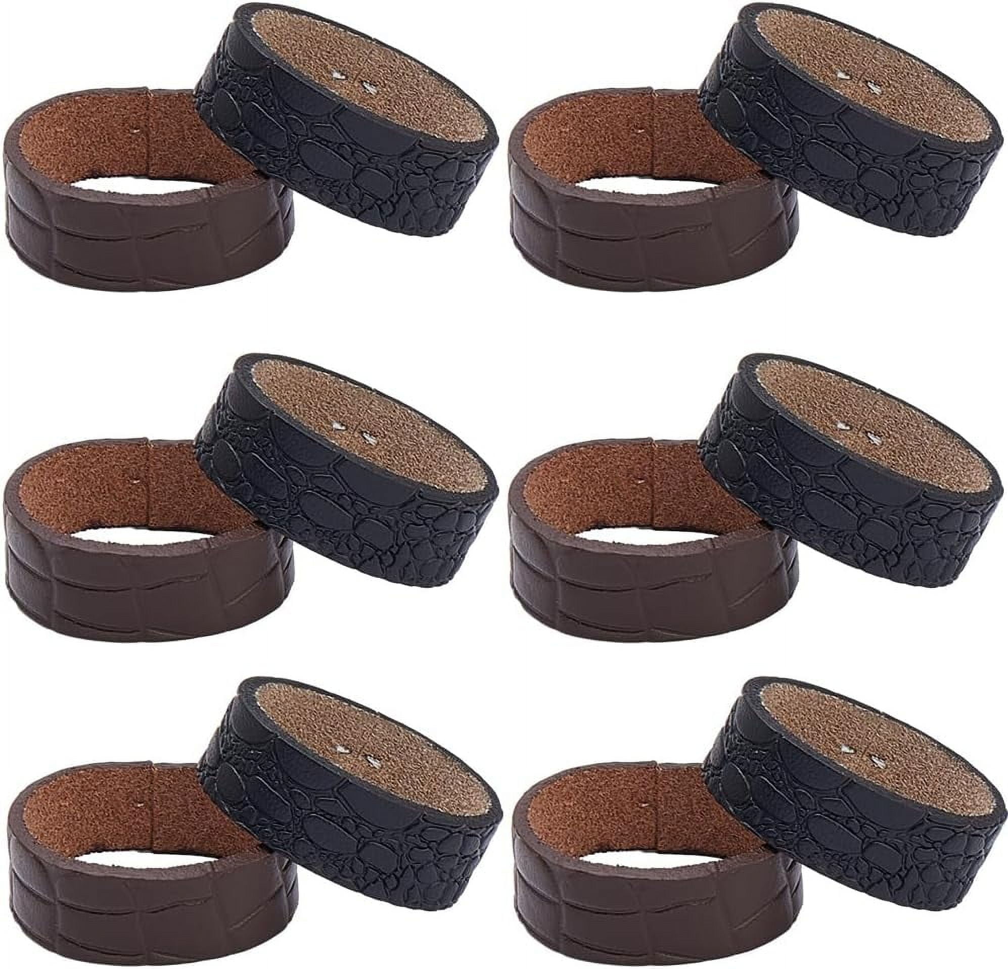 12Pcs 2 Colors Cowhide Belt Loop Keeper Leather Belt End Holder ...