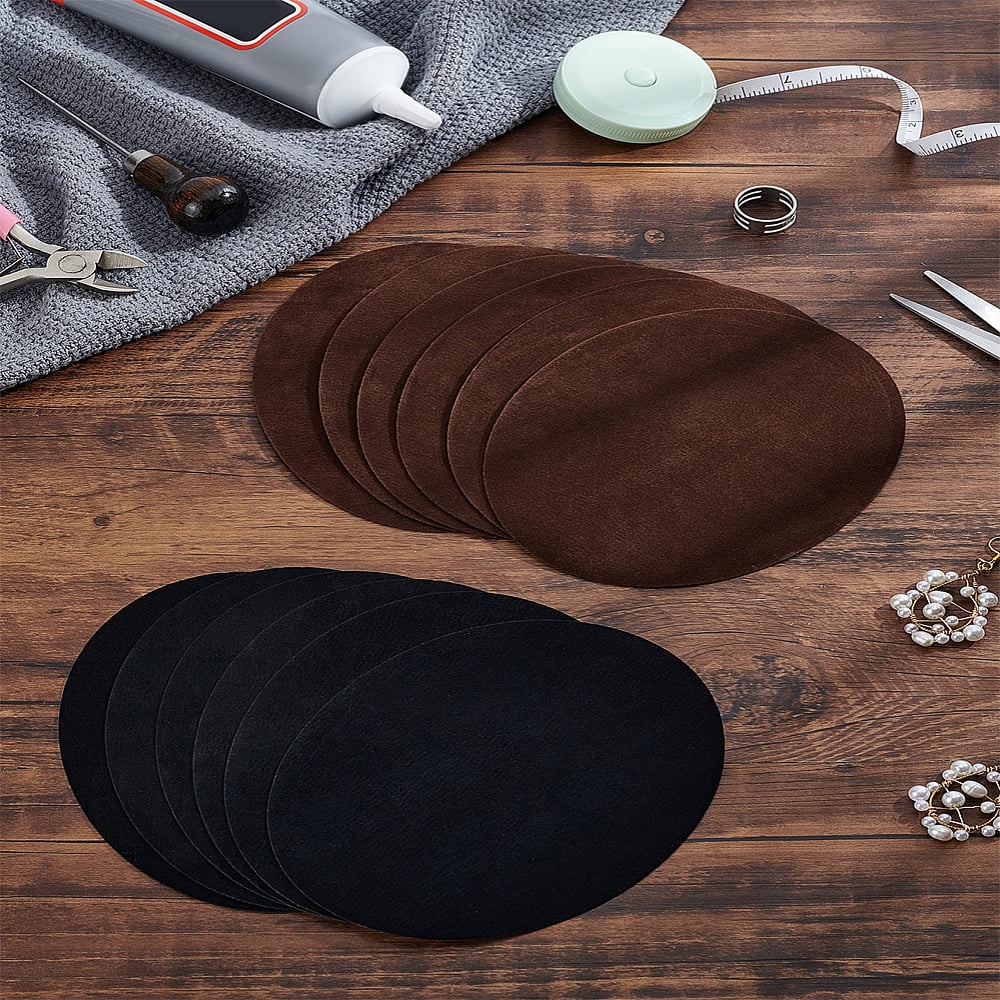 12Pcs 2 Colors Iron on Clothing Repair Patches Elbow Knee Patches Oval ...