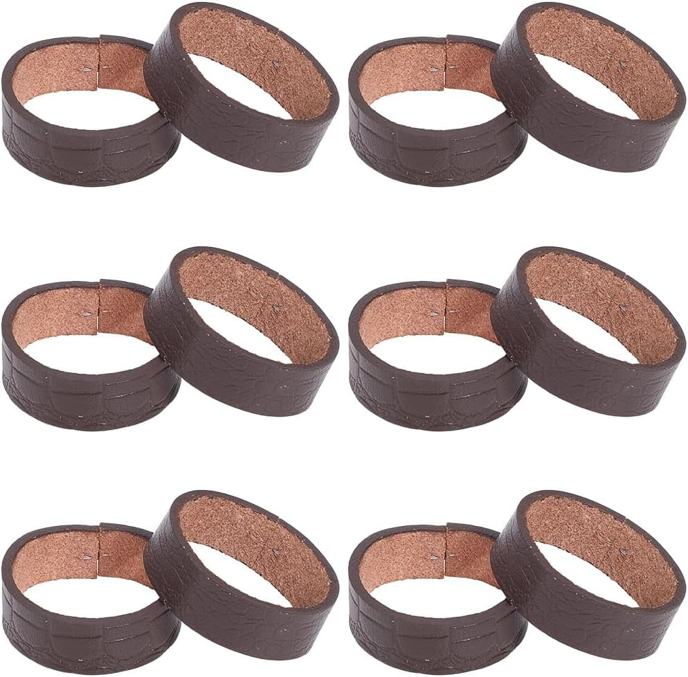12Pcs 2 Sizes Cowhide Belt End Holder Leather Belt Loops Keepers Belt ...
