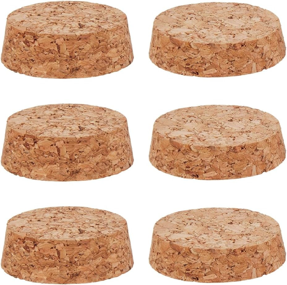 12Pcs 2 Styles Cork Bottle Stoppers Leakproof Tapered Cork Plugs ...