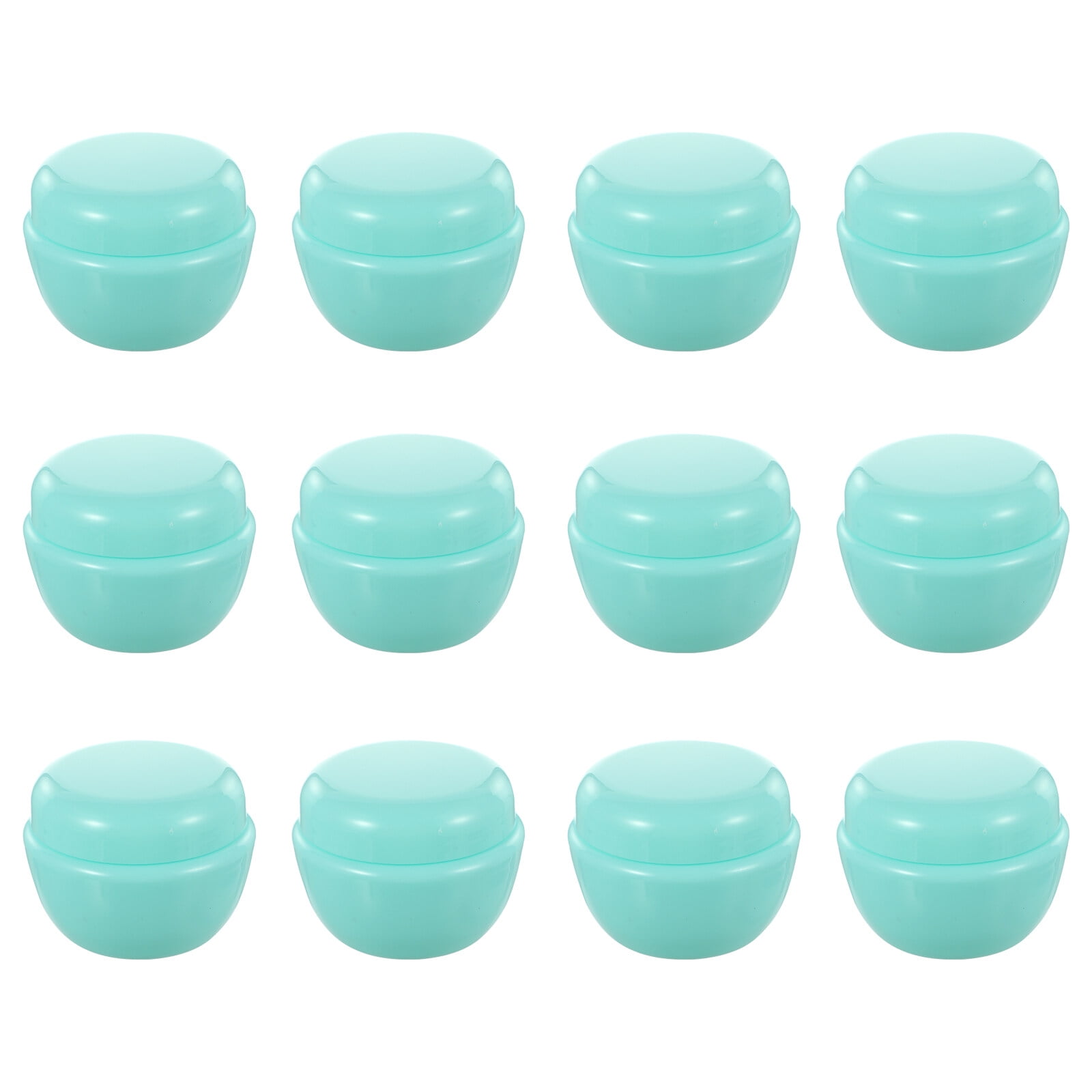 12Pcs 30g Plastic Small Containers with Lids for Cosmetics Lip Balm Tea ...