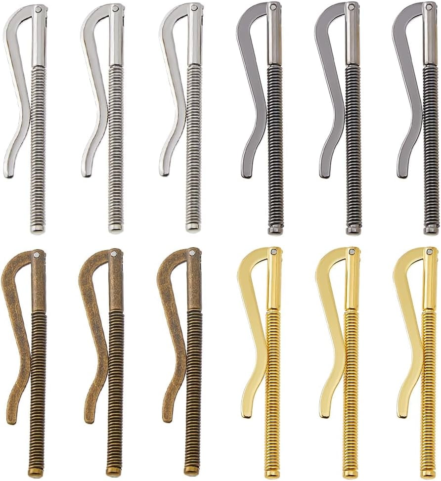 12Pcs 4 Colors Spring Money Clip 3.16inch/80.5mm Money Organizers Clip ...