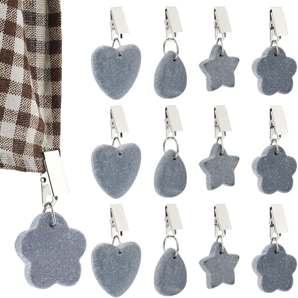 12Pcs 4 Styles Tablecloth Weights Tablecloth Pendant Mixed Shape Table ...