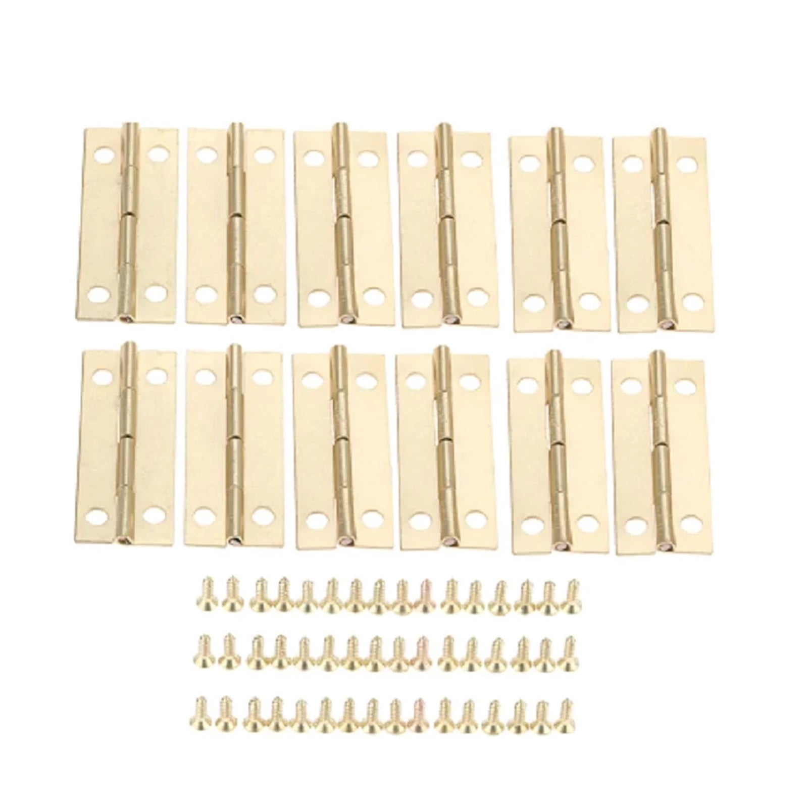 12Pcs 42*17mm Antique Gold Cabinet Door Furniture Hinge Jewelry Wood ...