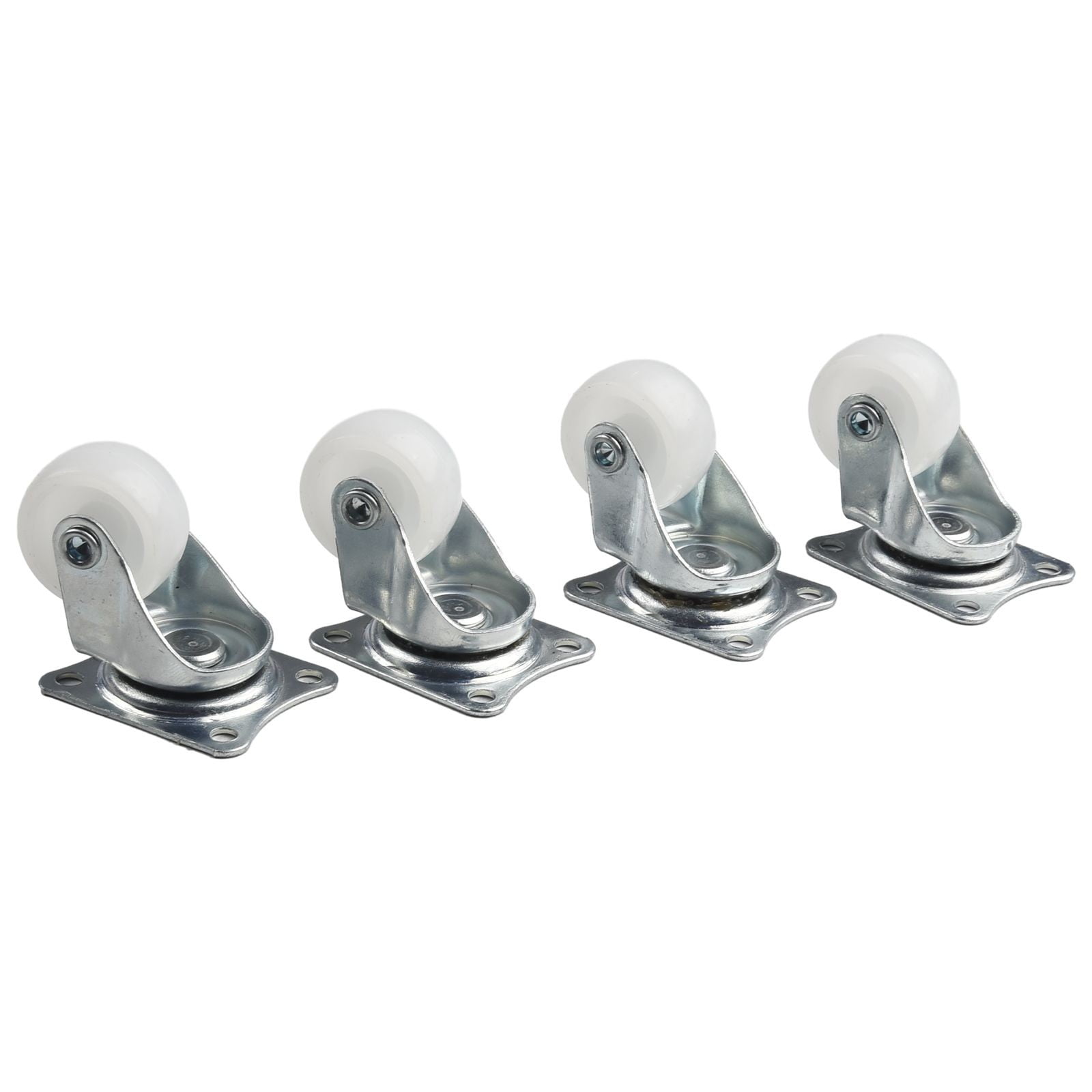 12Pcs 4Ps Casters Heavy Duty Furniture Casters With Rubber Mount Ball ...