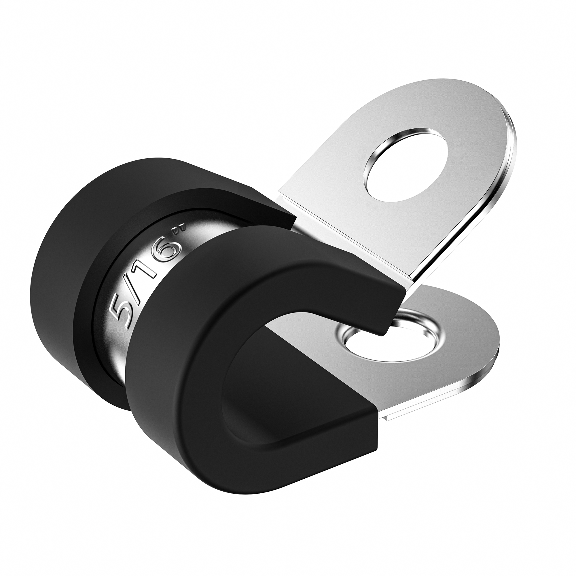 12Pcs 6-45mm 304 Stainless Steel Rubber Lined P Clips Cable Mounting ...