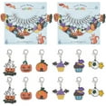 12Pcs 6 Colors Alloy Enamel Lightning Bolt Charm Locking Stitch Markers ...