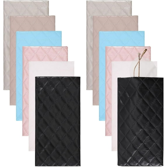 12Pcs 6 Colors Soft Glasses Case Bulk for Men Women 7.3x3.6inch Rhombic ...