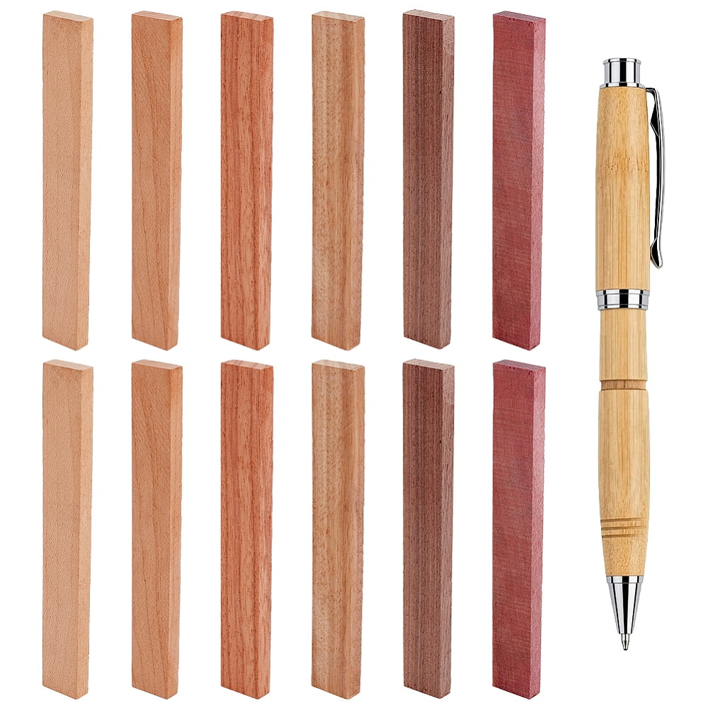 12Pcs 6 Colors Wood Board Craft Supplies Rectangle Mixed Color 180 ...