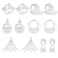 12Pcs 6 Style 201 Stainless Steel Pendants Laser Cut Manual Polishing ...