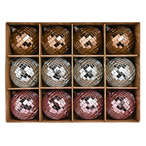 12Pcs 8Cm Mirror Disco Balls Party Shining Ball Mirror Christmas ...