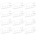 12Pcs Acrylic Crochet Knitting Loom Board Rectangle Clear 2.95x5.95x0 ...