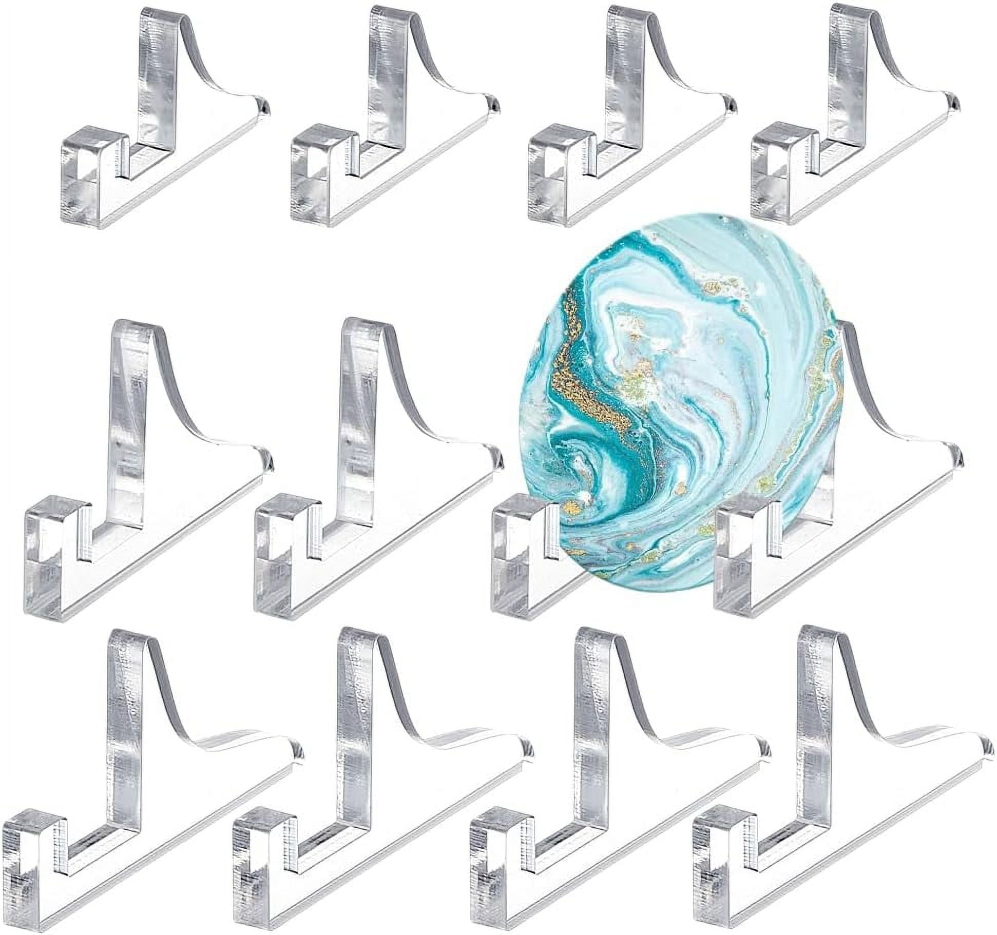 12Pcs Acrylic Easels Display Stands 3 Sizes Acrylic Plate Stands ...