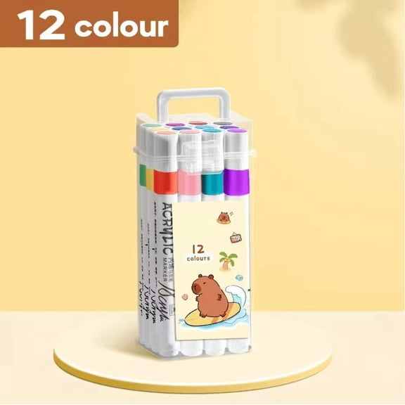 White Direct-Ink Acrylic Marker Pen With Soft Tip For Students And ...