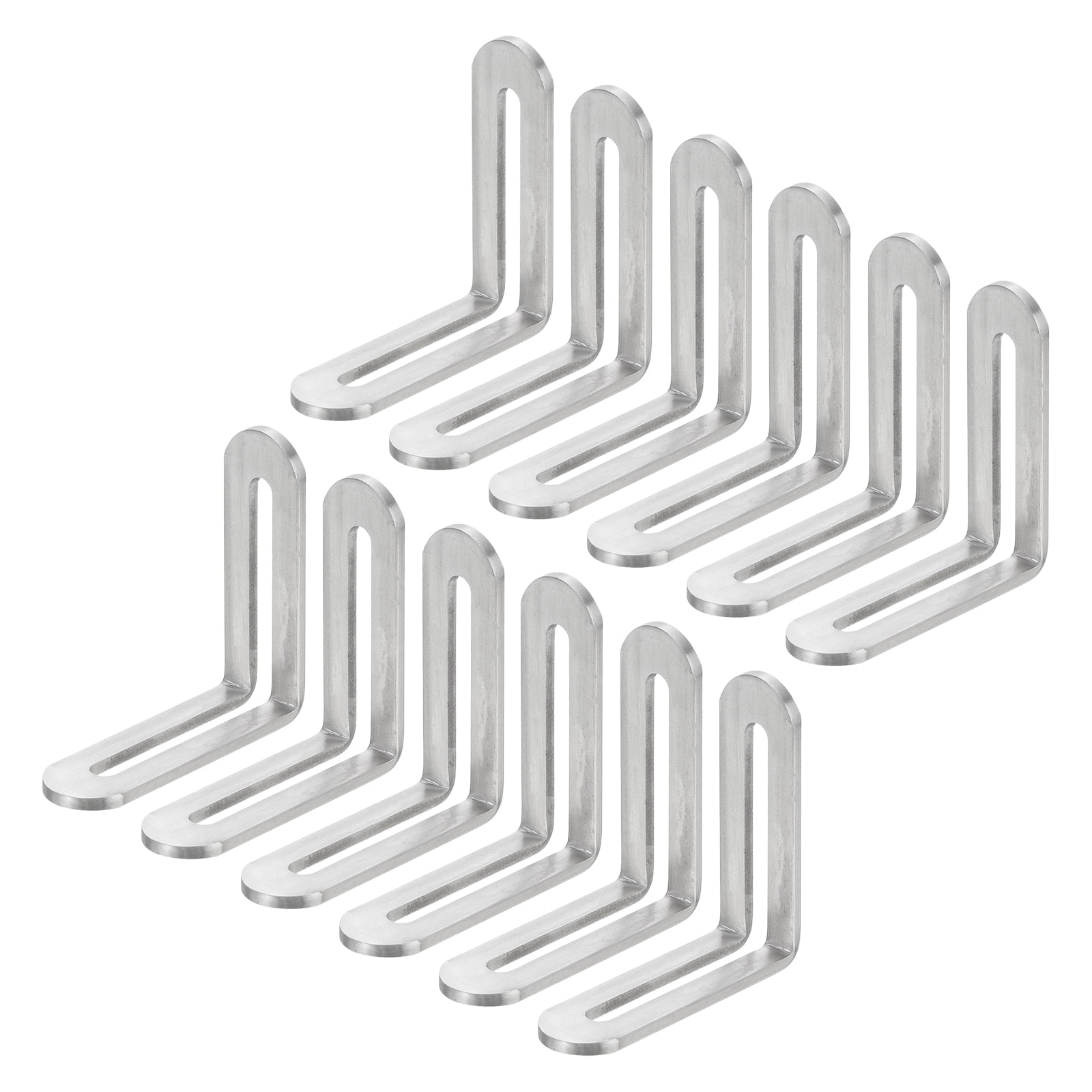 12Pcs Adjustable L-Shape Corner Brace with Slot, 2.28 x 2.28 Inch ...