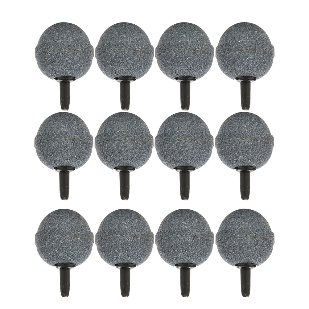 ibasenice Aquarium Air Diffuser Airstone Grey Stone 12Pcs for Fish Tank ...
