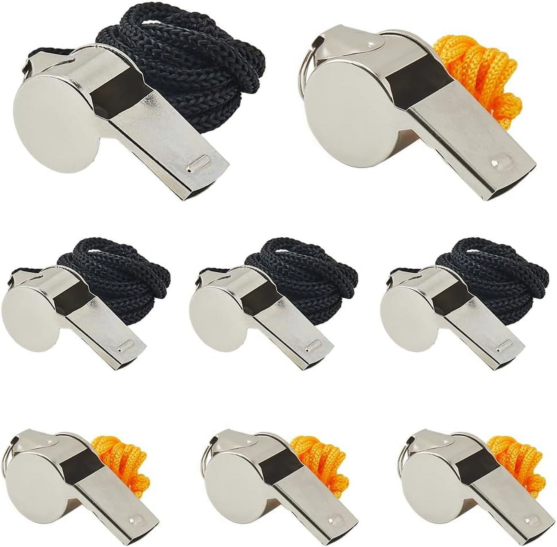 12Pcs Alloy Sports Whistle PE Class Training Loud Crisp Sound Emergency ...