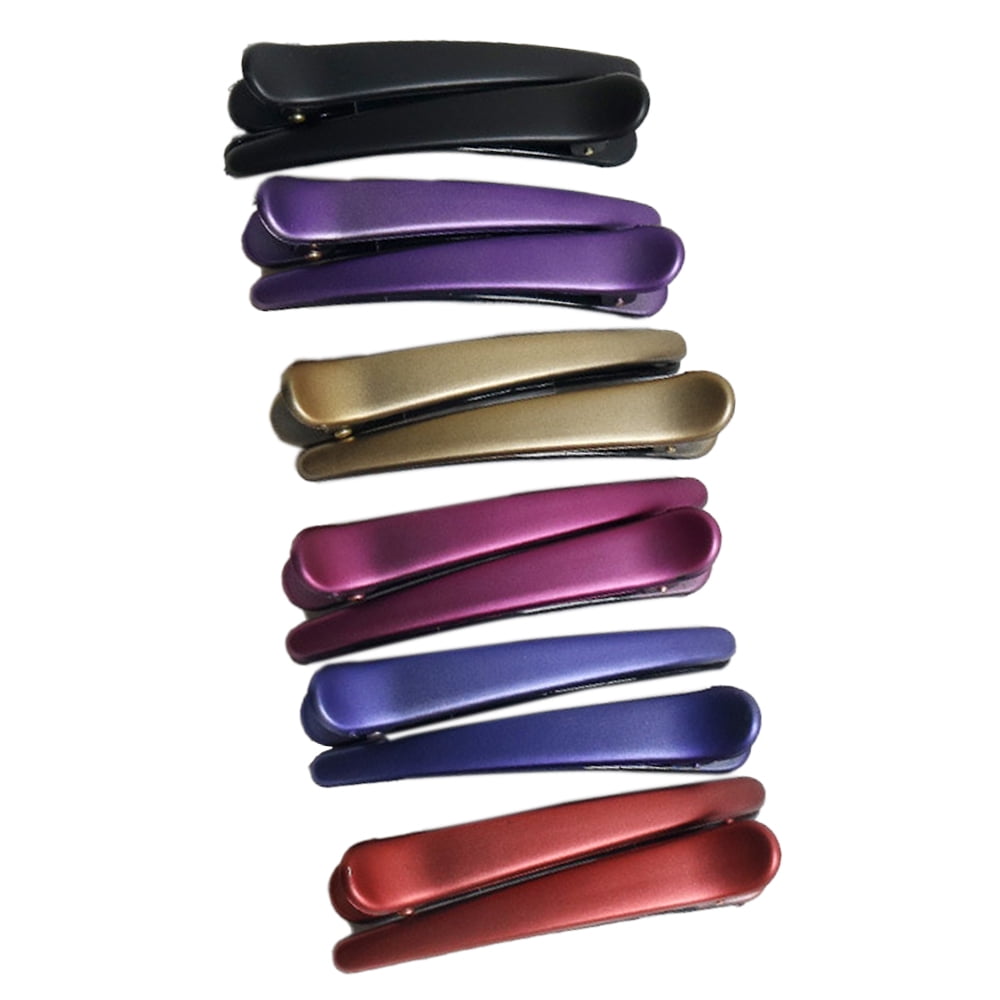 12Pcs Anti Slip Colored Plastic Duckbill Crocodile Hair Clip, Suitable ...