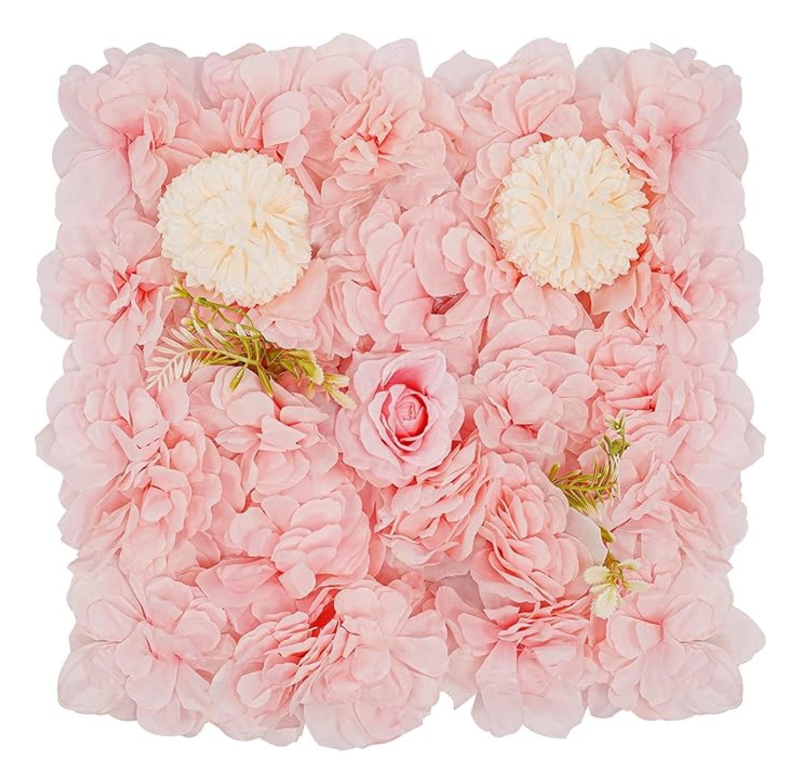 12Pcs Artificial Flower 3D Floral Backdrop Walls 15" X 15" Flower Wall ...