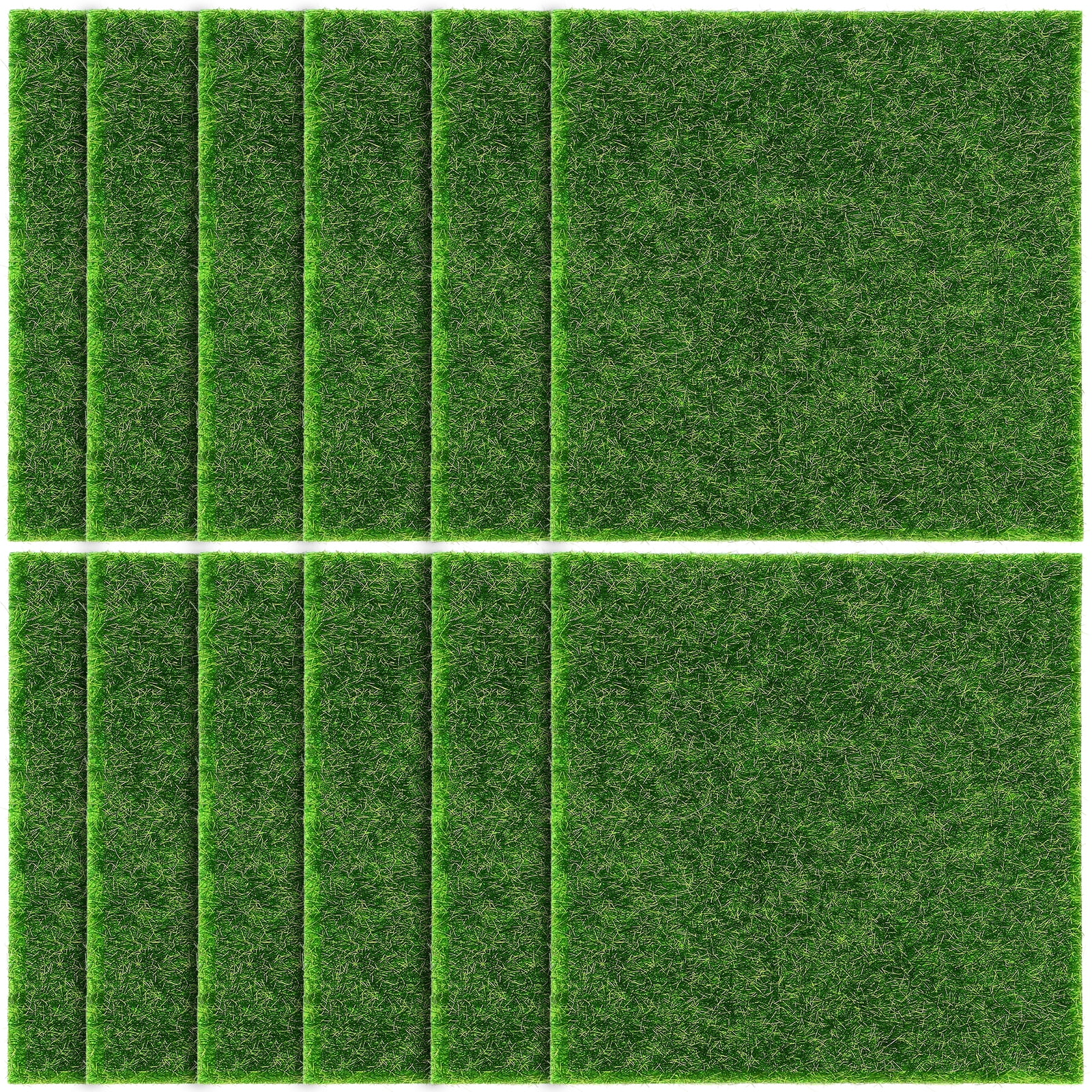 12Pcs Artificial Moss Fake Moss Grass Sheets Garden Artificial Grass ...