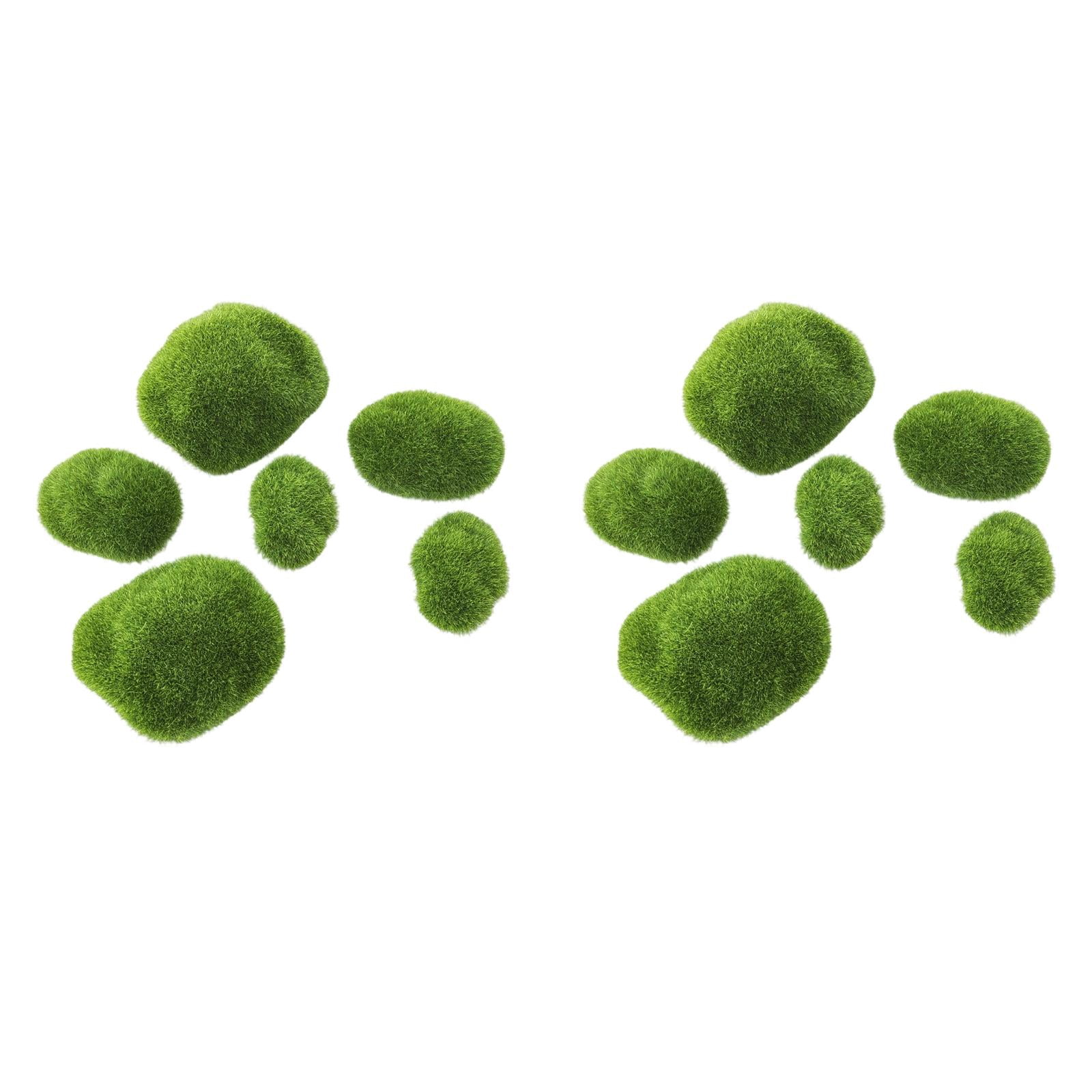 12Pcs Artificial Moss Rocks, Small Simulated Moss Stone, Mini Moss ...