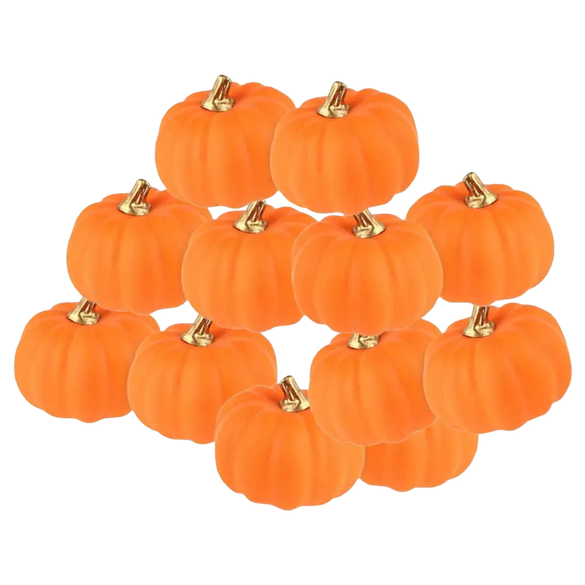 12Pcs Artificial Pumpkins Bulk Harvest Faux Foam Lifelike Pumpkins for ...