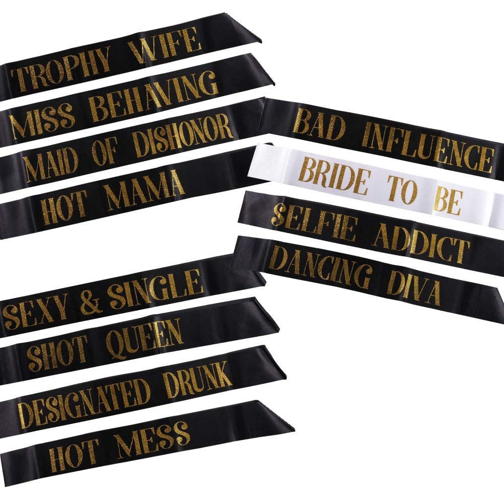 12Pcs Bachelorette Sashes Bride MMF7 to Be Sash for Wedding Bridal ...