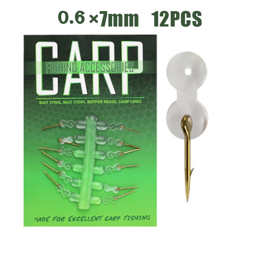 12Pcs Bait Spike Carp Fishing Bait Sting Boilies Pin Ronnie Hair Rig ...