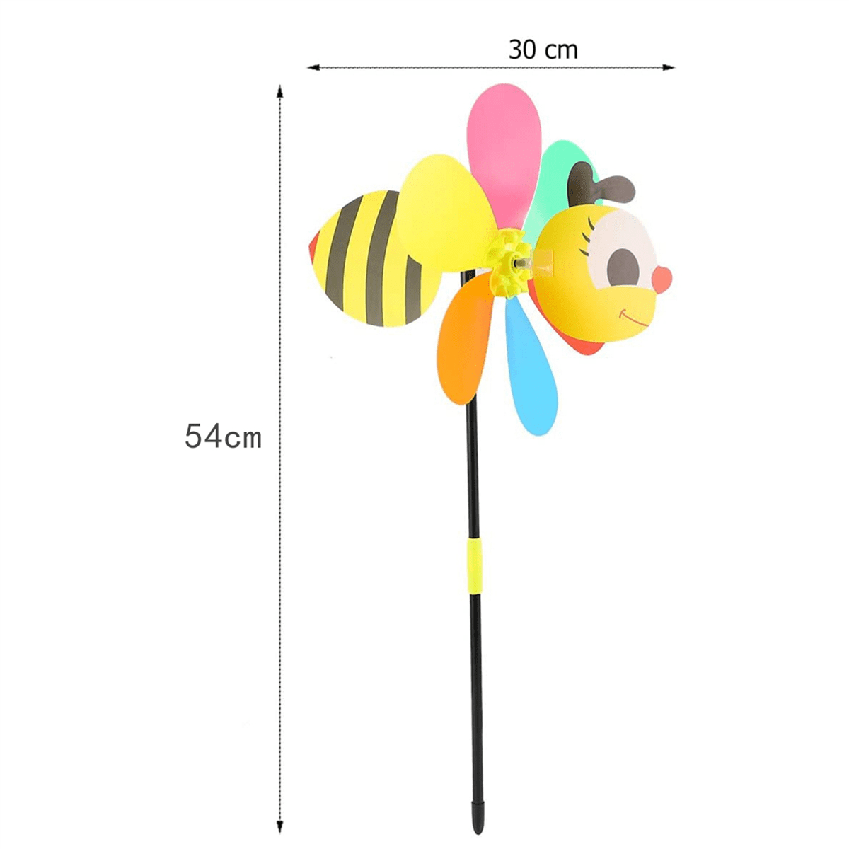 12Pcs Bee Wind Spinners Pinwheels 3D Animal Windmills Garden Stakes ...