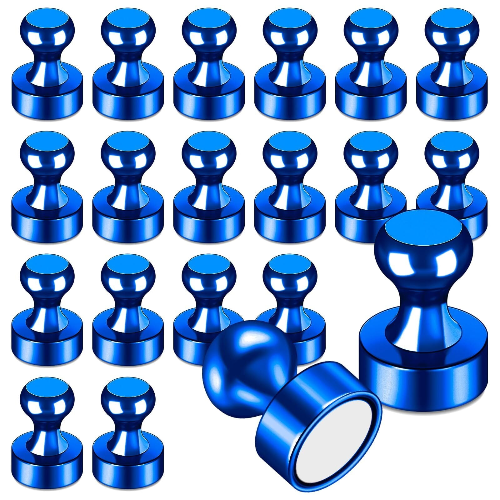 12Pcs Black Fridge Magnets, Small and Strong Magnets for Whiteboard ...