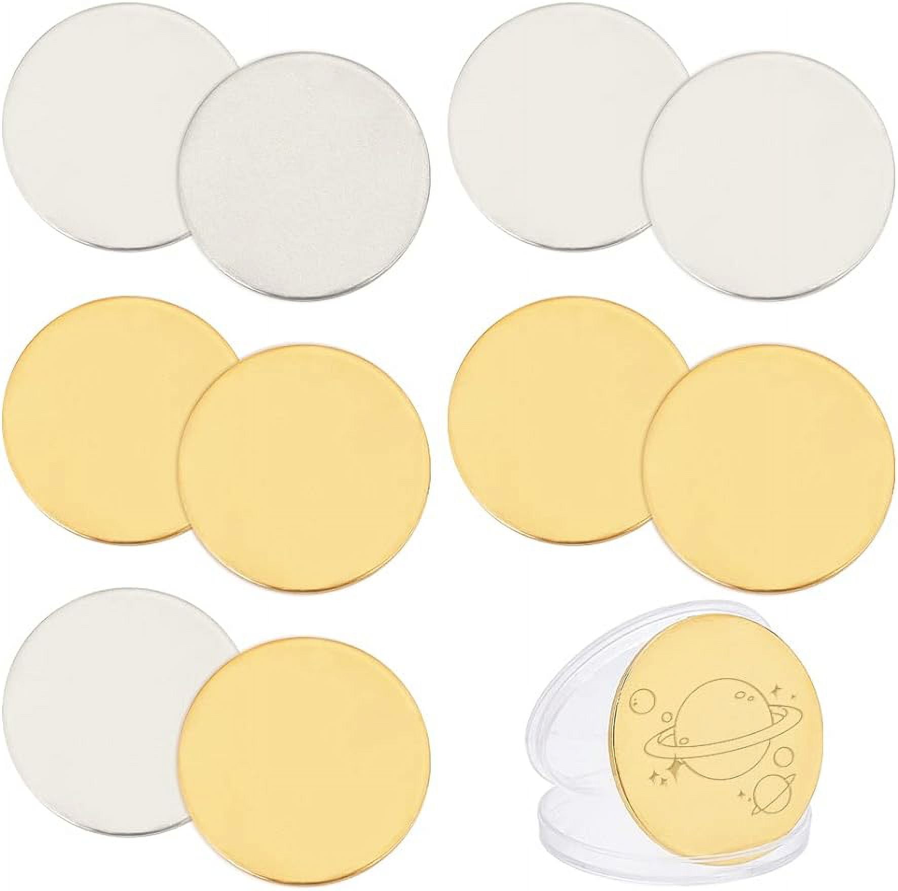 12Pcs Blank Challenge Coin 40mm Metal Stamping Blanks Iron Blank Coins ...
