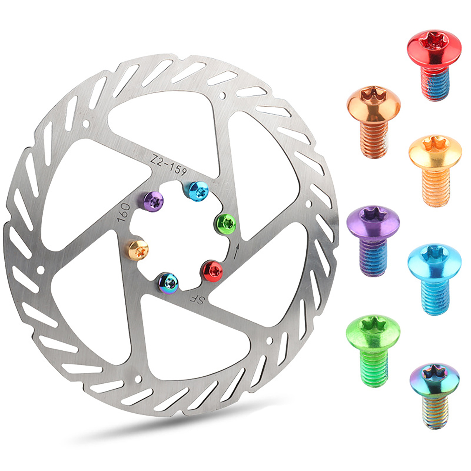 12Pcs Bolany Chainring Bolts Anti-rust Fade-less Bike Parts Bike Crank ...