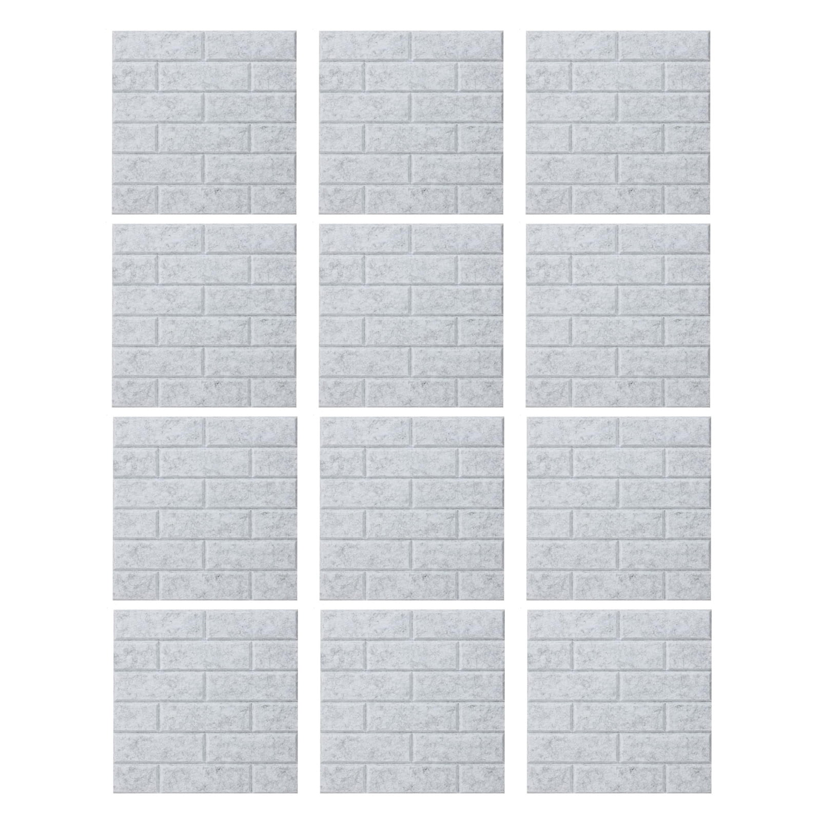 12Pcs Brick Pattern Noise Canceling Brick Panels Sound Absorbing Wall ...