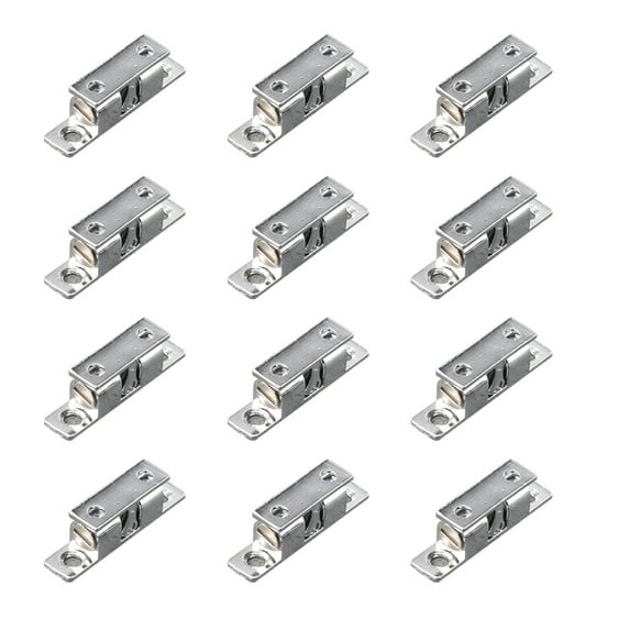 12Pcs Cabinet Door Closet Balls Tension Latches Zinc Alloy Double Balls ...