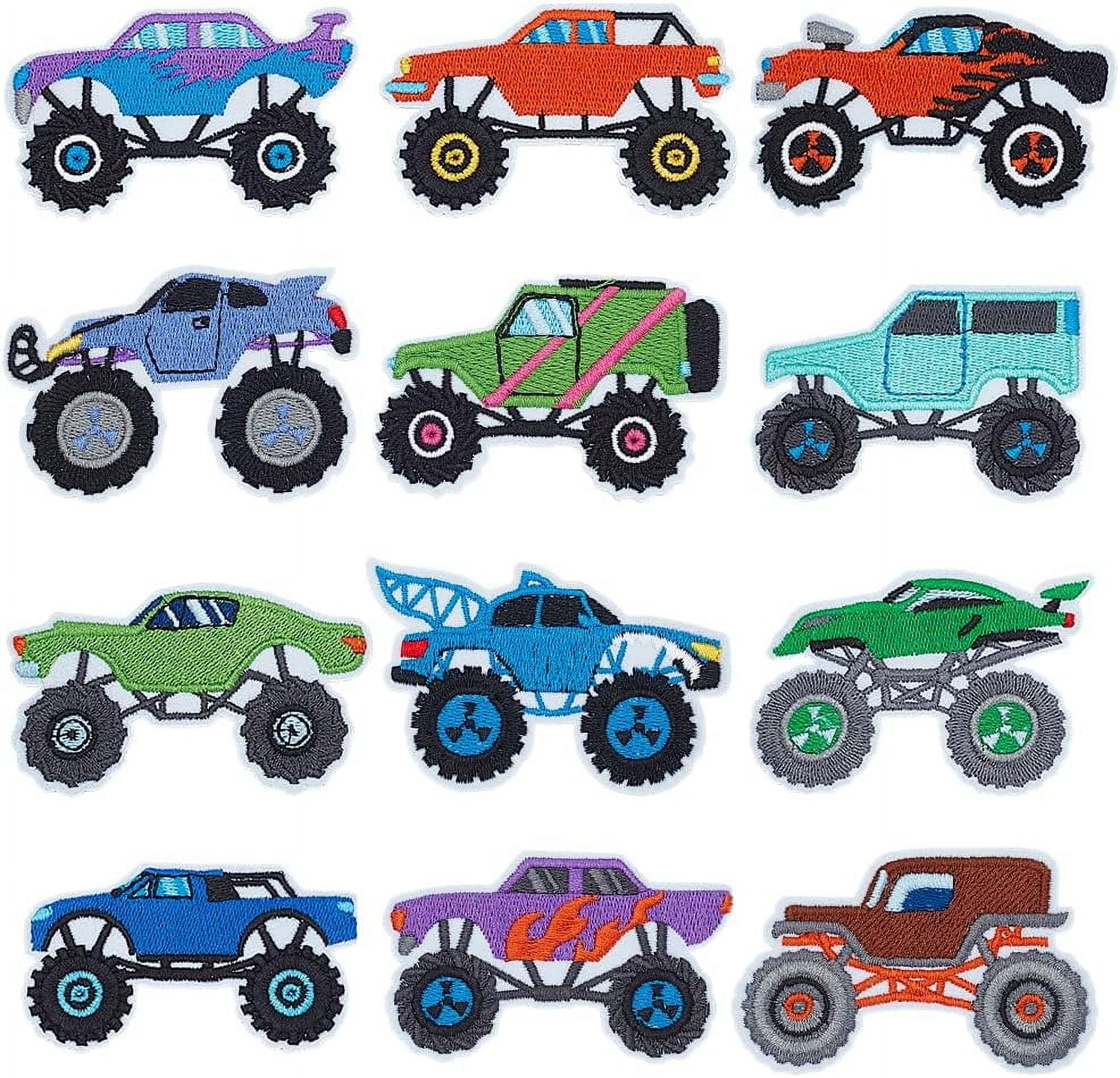 12Pcs Car Iron on Patches Transportation Truck Patches Cross Country ...