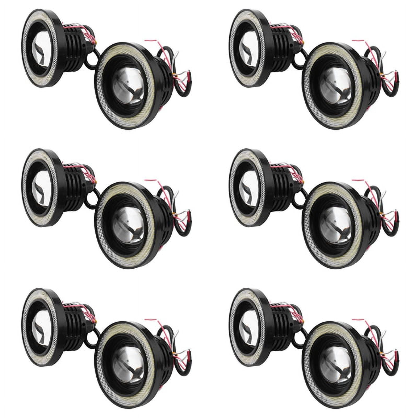 12Pcs Car Universal 3.5 Inch Cob Angel Eye Fog Lights Headlights ...