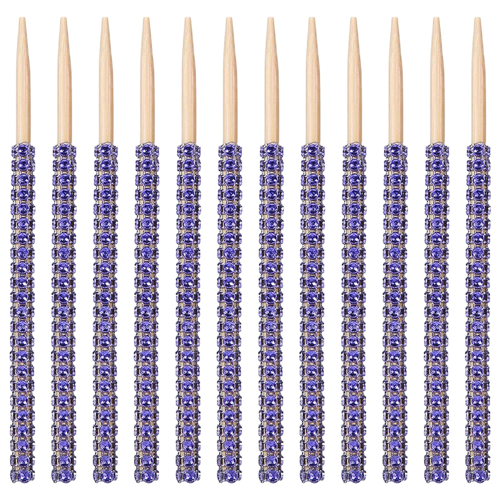 12Pcs Caramel Sticks - Mesh Wrapped Skewers For Glitter Candy ...