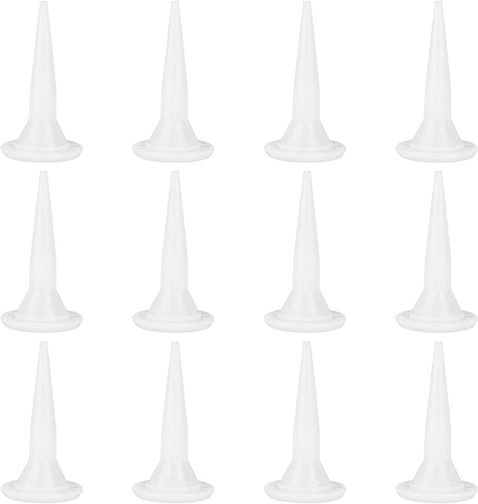 12Pcs Caulking Nozzle Cones White Silicone Nozzles for Caulking Gun ...