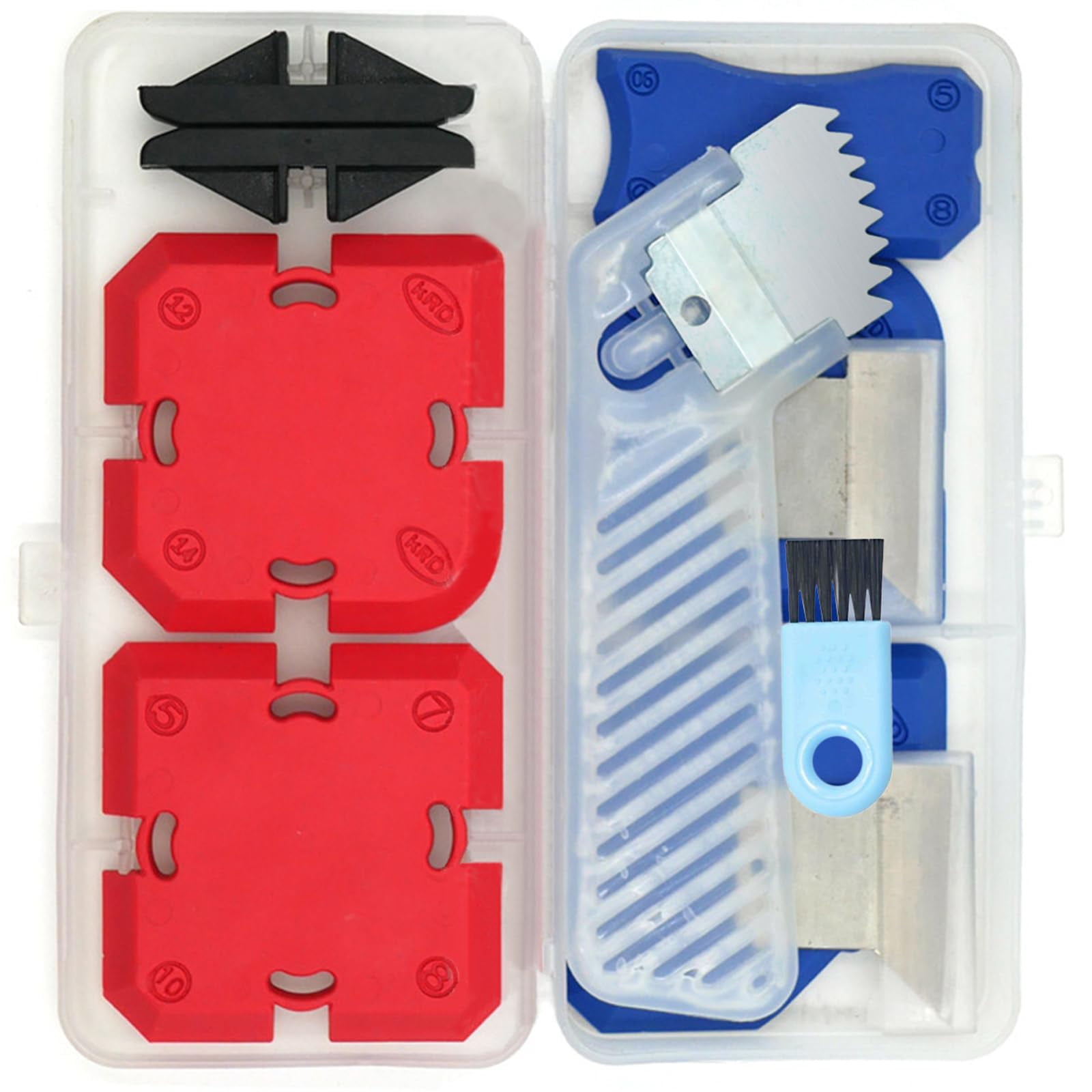 12Pcs Caulking Tool Kit, Professional Silicone Profiling Kit with Sealant Finishing Tools and ...