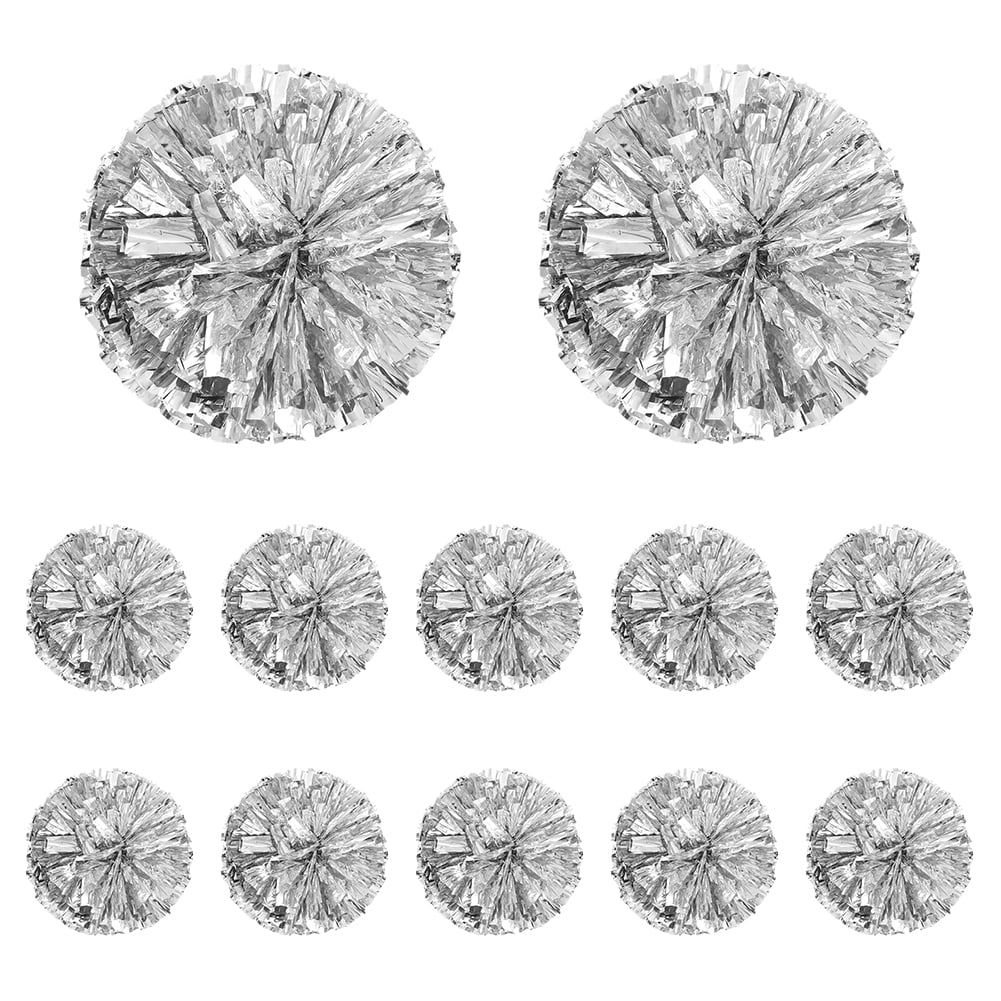 12Pcs Cheerleading Pom Poms PET Handmade Cheer Pompoms Cheering Team ...