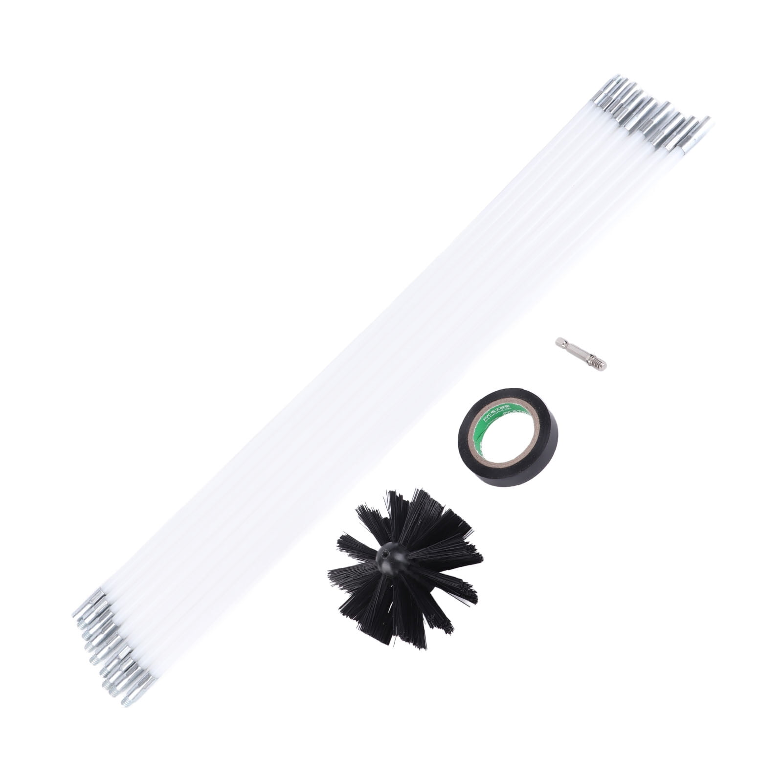 12Pcs Chimney Pipe Inner Wall Cleaning Brushes Flexible Electric Drill ...