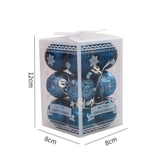 12Pcs Christmas Balls Ornaments for Xmas Tree Shatterproof Ball 1.57in ...
