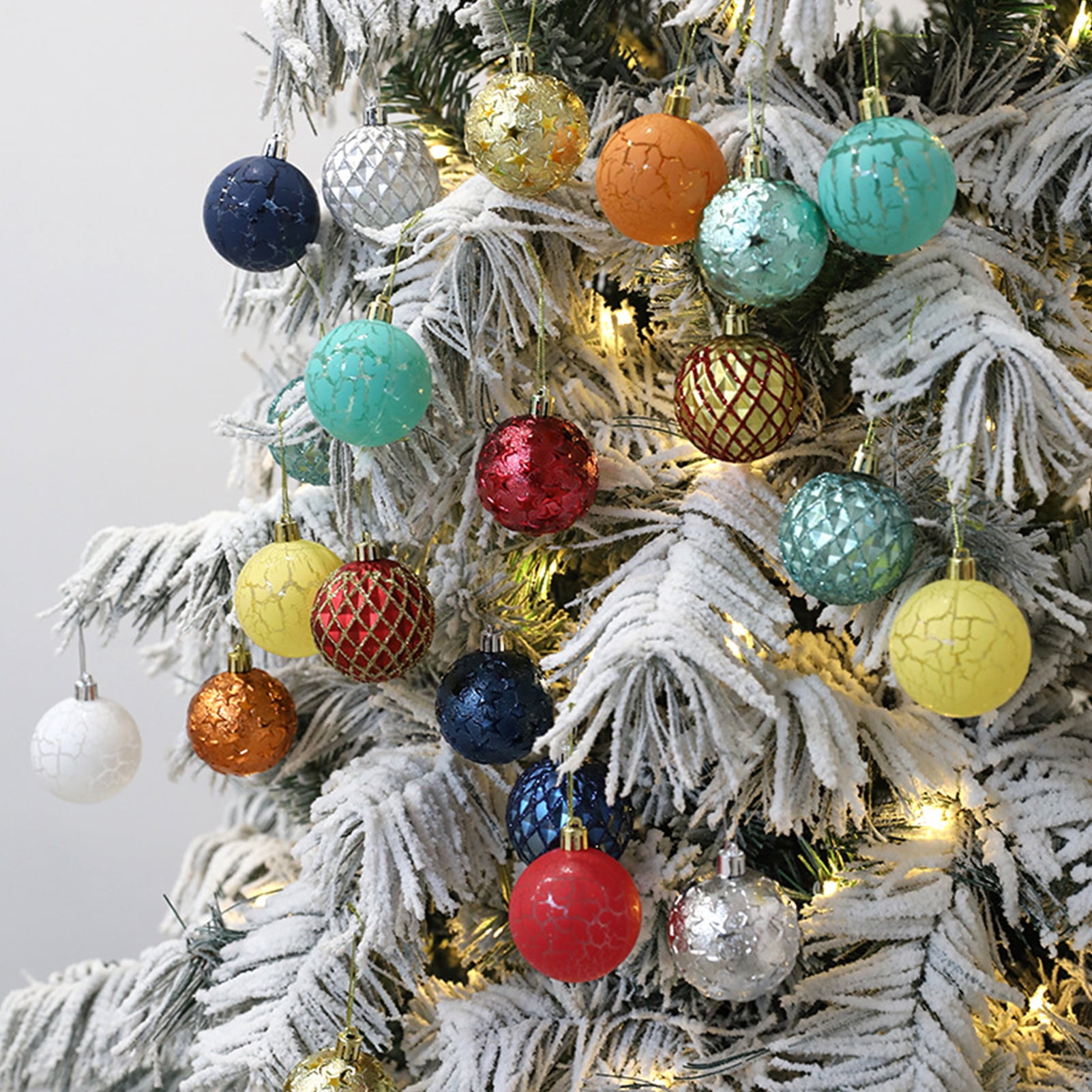12Pcs Christmas Balls Ornaments for Xmas Christmas Tree - Shatterproof ...