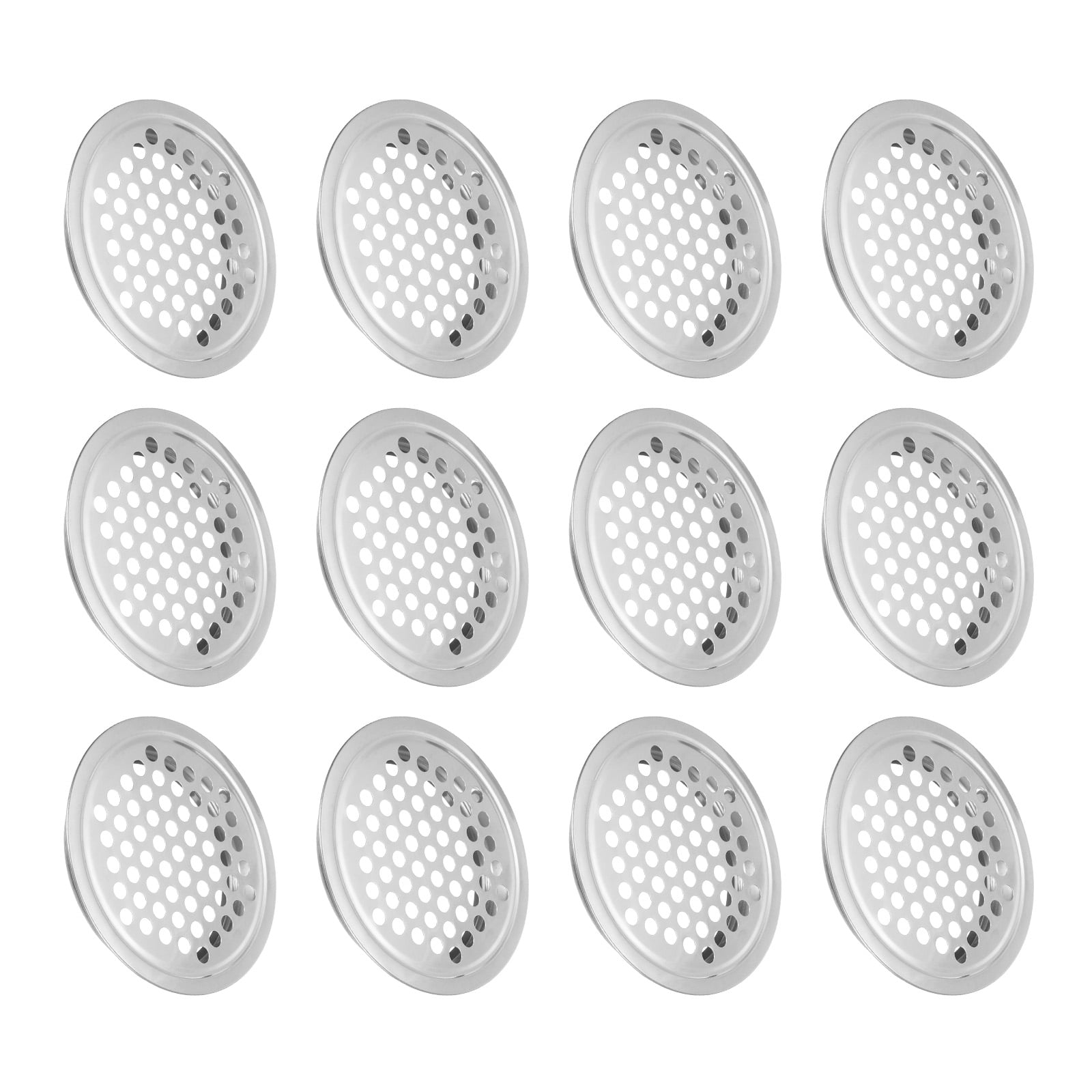 12Pcs Circular Air Vents Cover Flat Soffit Vent 53mm/2.1" Stainless ...