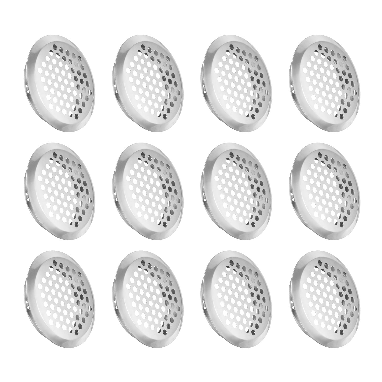 12Pcs Circular Air Vents Cover Soffit Vent 50mm/2" Stainless Steel ...